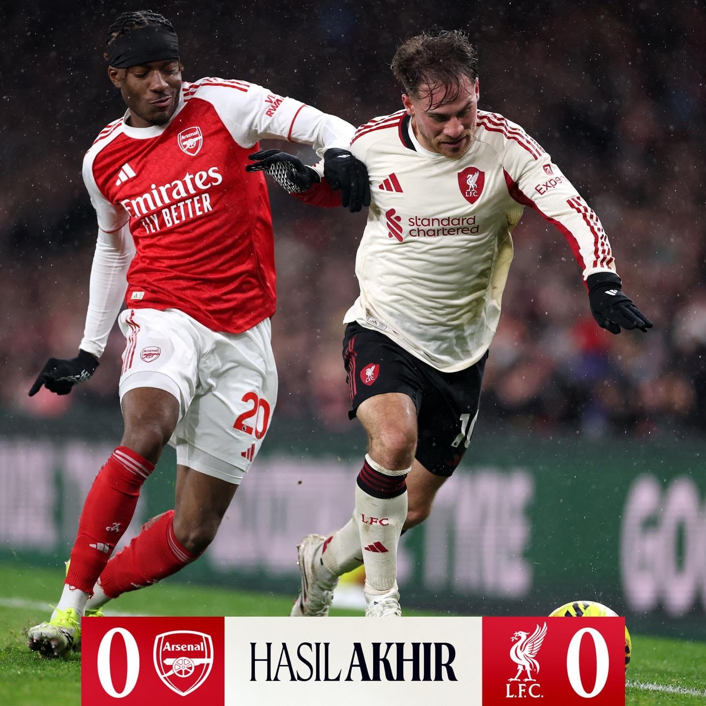 Arsenal dan Liverpool Gagal Pecah Kebuntuan di Emirates